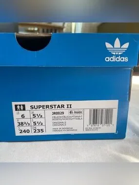 adidas | Shoes | Adidas Superstar Ii Core Black Us Women 6 | Poshmark